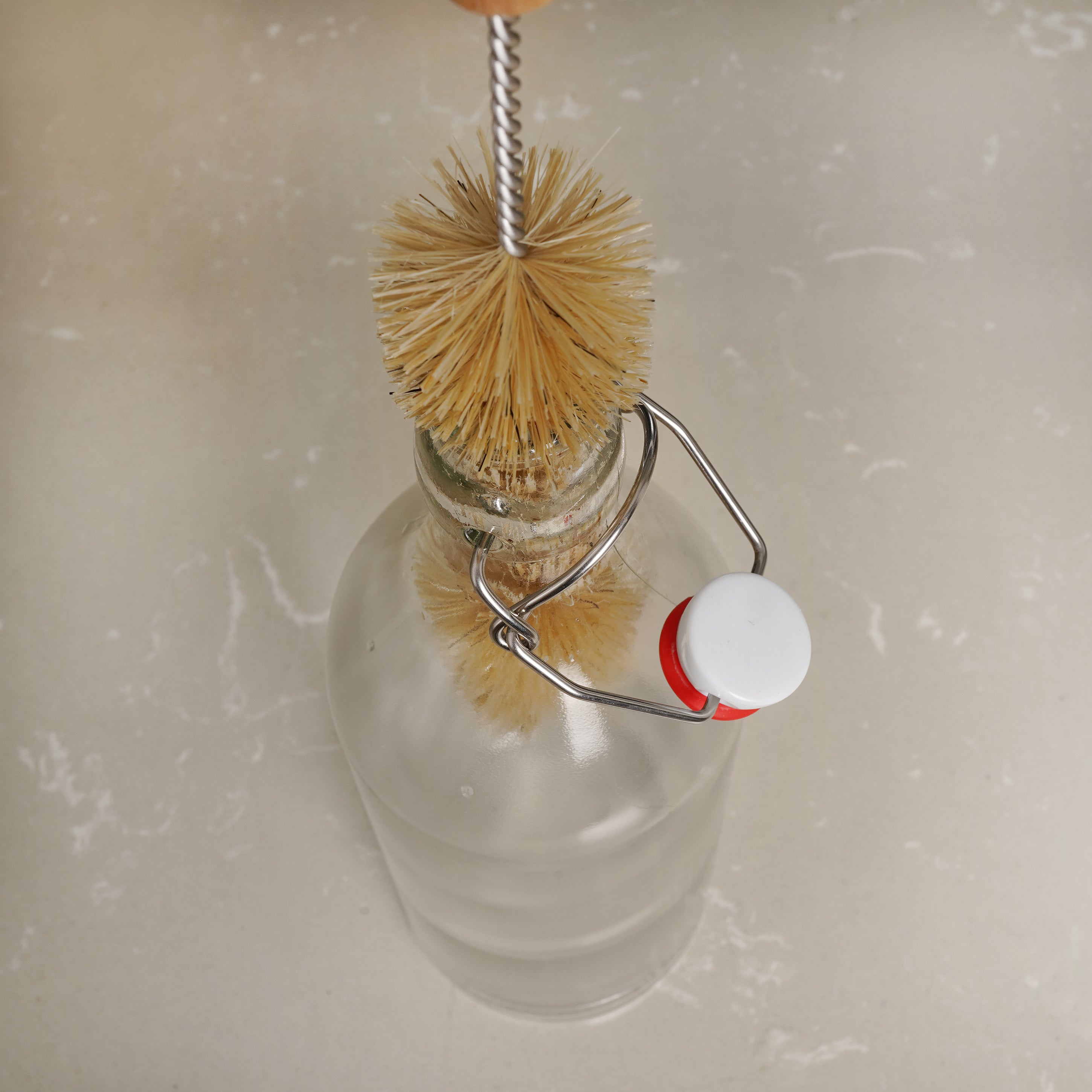 Water bottle cleaner brush store